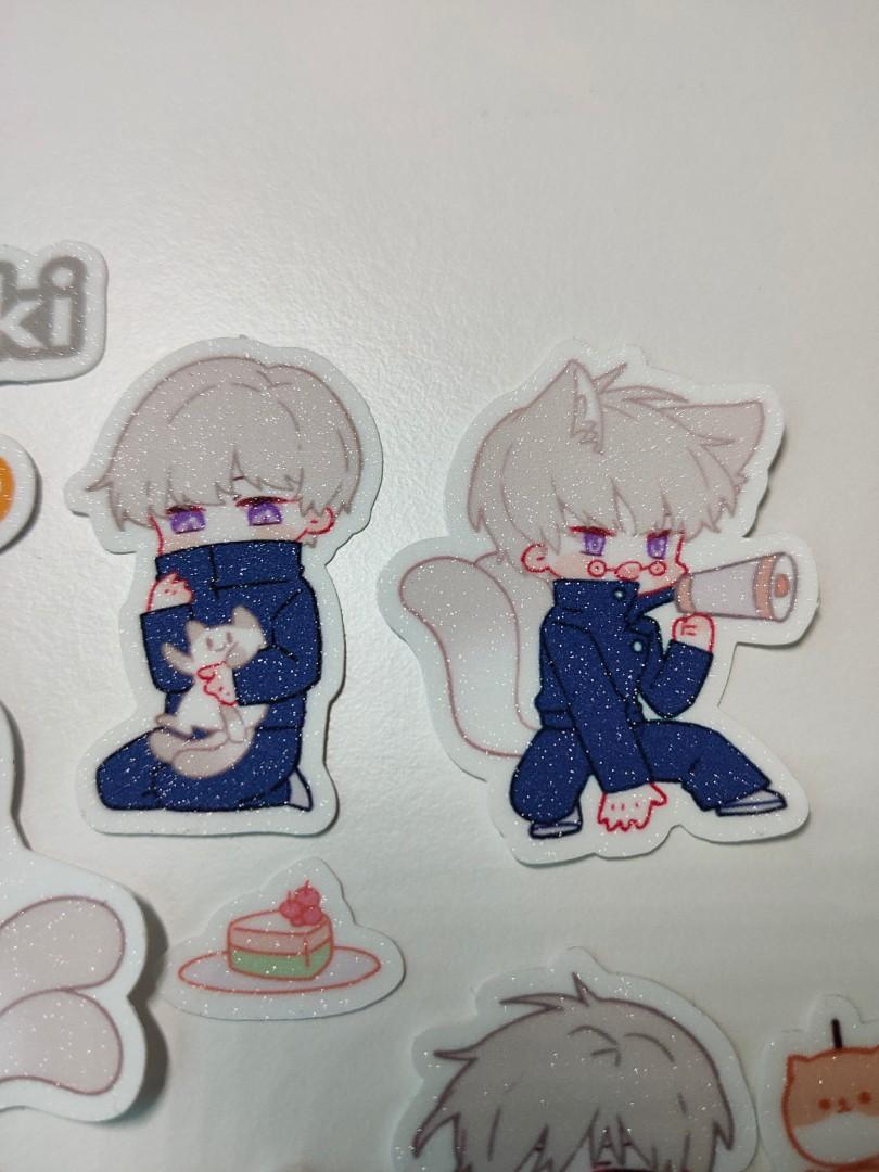[Instock] JJK Jujutsu Kaisen Sparkly Stickers Gojo Satoru Inumaki Toge ...