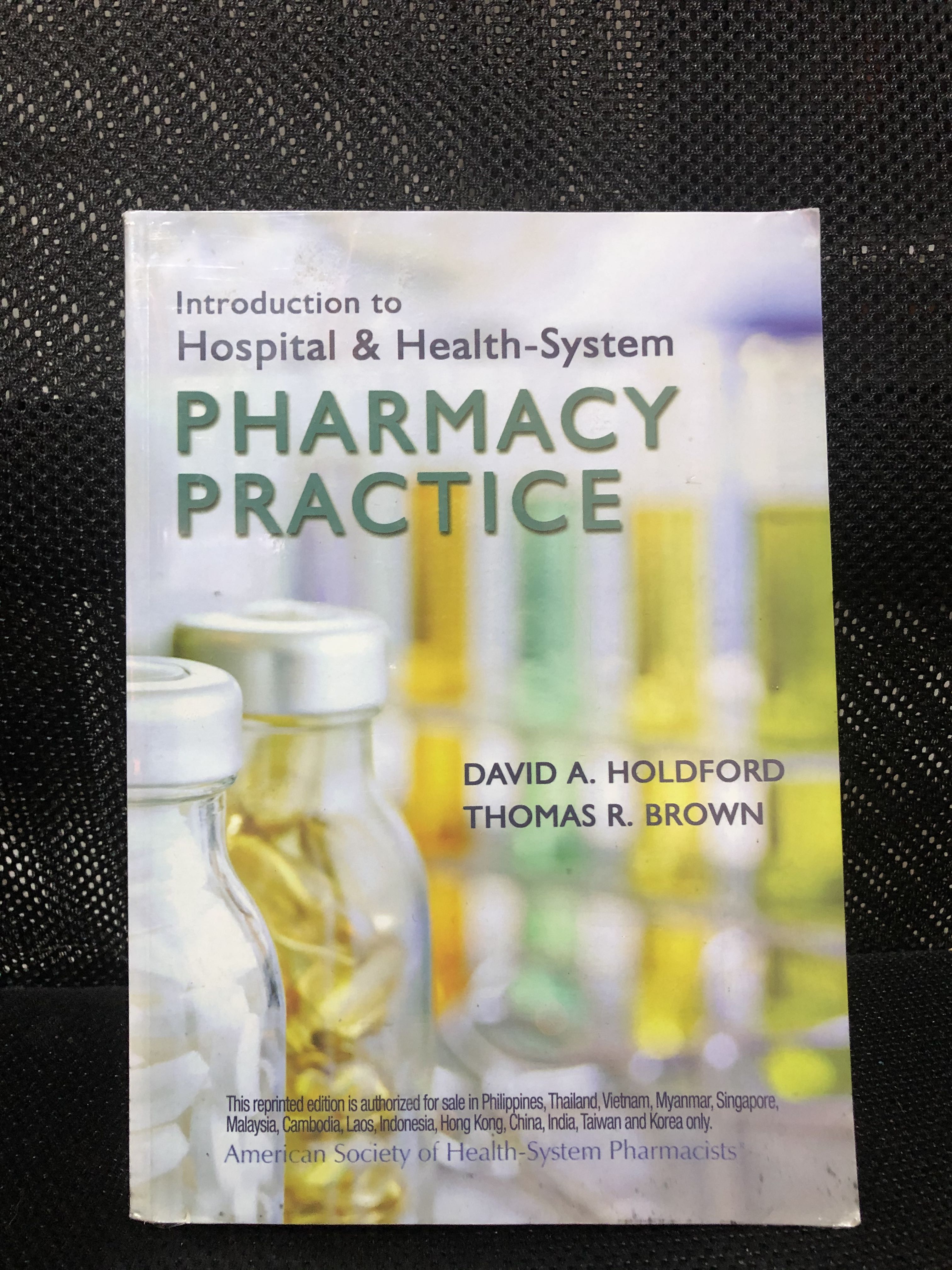 Introduction to Hospital Pharmacy Practice by Holdford and Brown ...