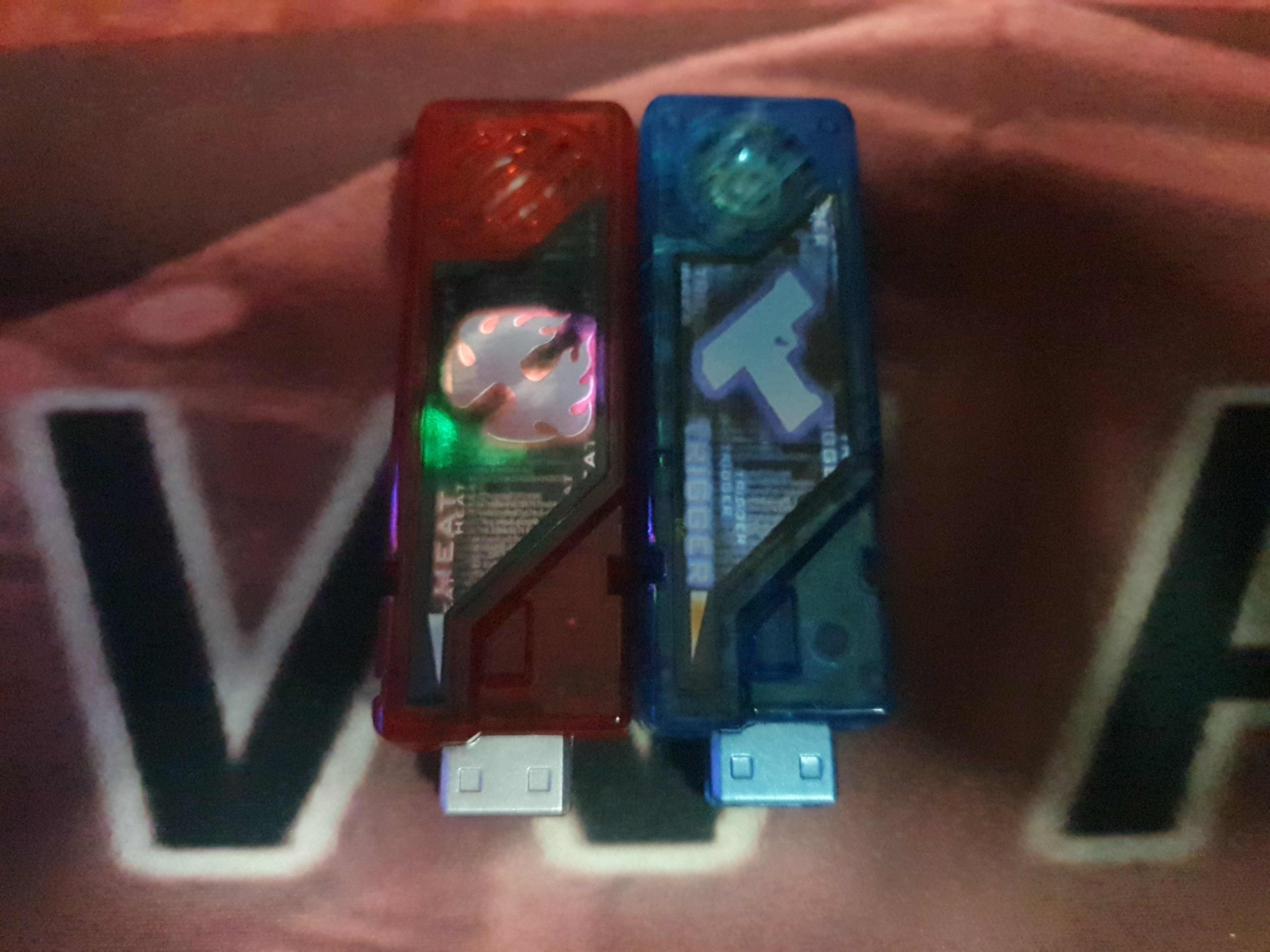 Kamen Rider W Double DX Heat Gaia Memory (Not Working) and GP Trigger ...