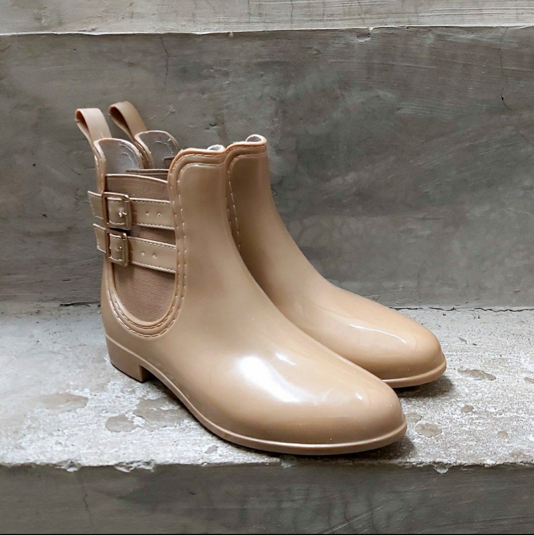 Limited edition patent mid-cut boots / light brown / SIZE 6-7, Women's ...