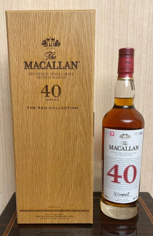 Macallan The Red Collection 40 Year 2021, 嘢食 & 嘢飲, 酒精飲料 - Carousell