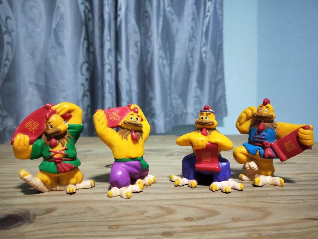 McDonald's CNY Roosters Collection, Toys & Games, Bricks & Figurines on ...