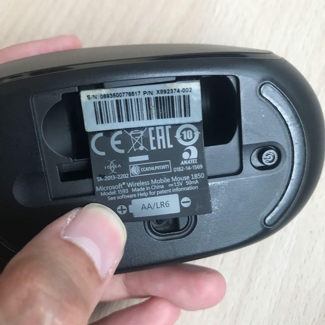 Microsoft Wireless USB Mouse 1850, Computers & Tech, Parts ...
