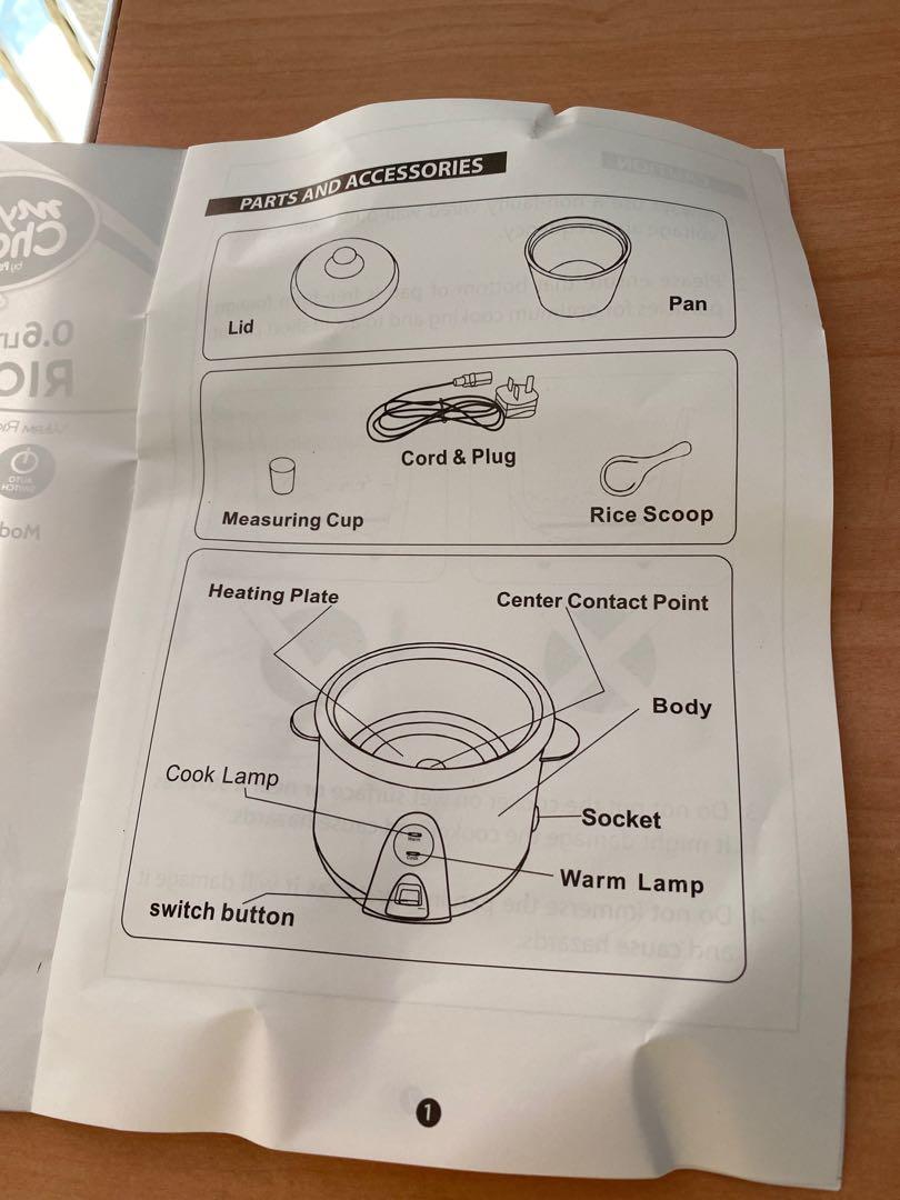 MyChoice 0.6 litre rice cooker, TV & Home Appliances, Kitchen ...