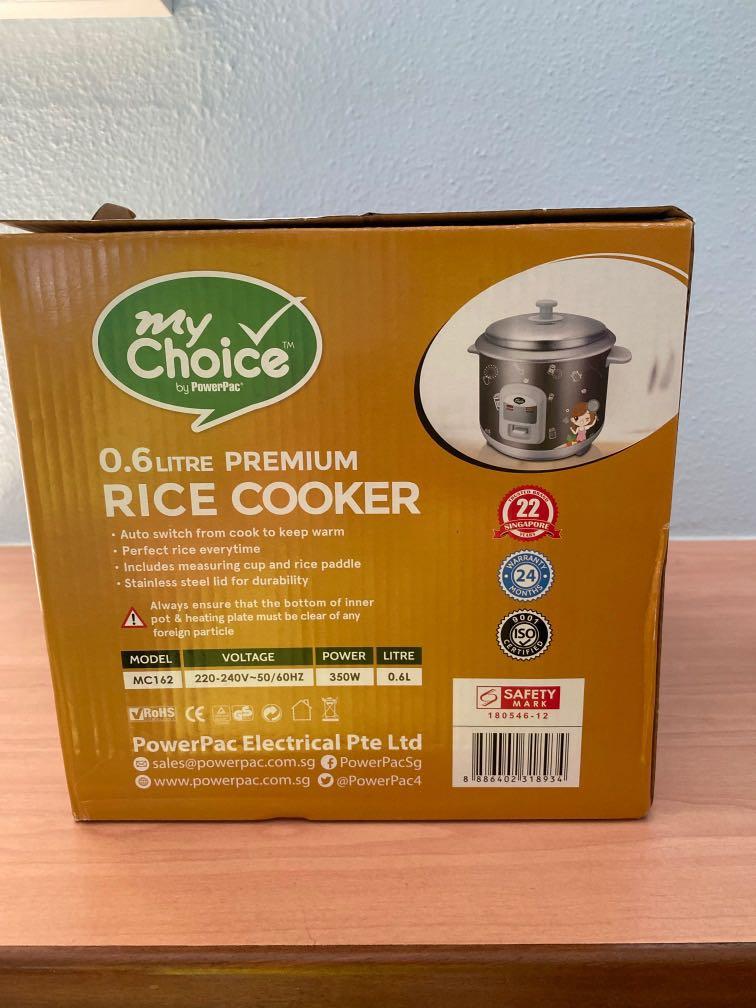MyChoice 0.6 litre rice cooker, TV & Home Appliances, Kitchen ...