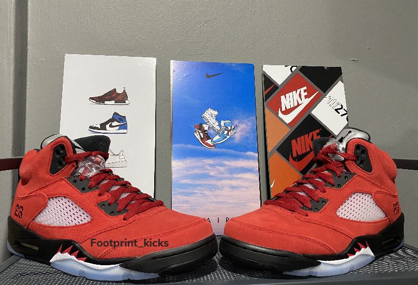 Nike Air Jordan 5 ‘Raging Red Bull’, Men's Fashion, Footwear, Sneakers ...