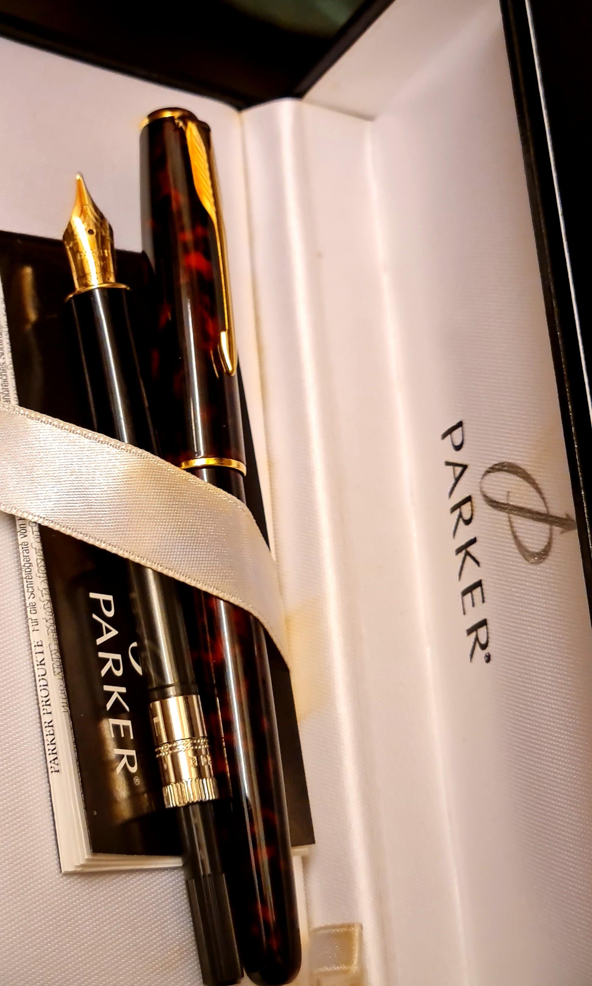 Premier Parker Sonnet Red Lacquer NOS '1995 Fire Dance' SUPER RARE VINTAGE Made in France ...