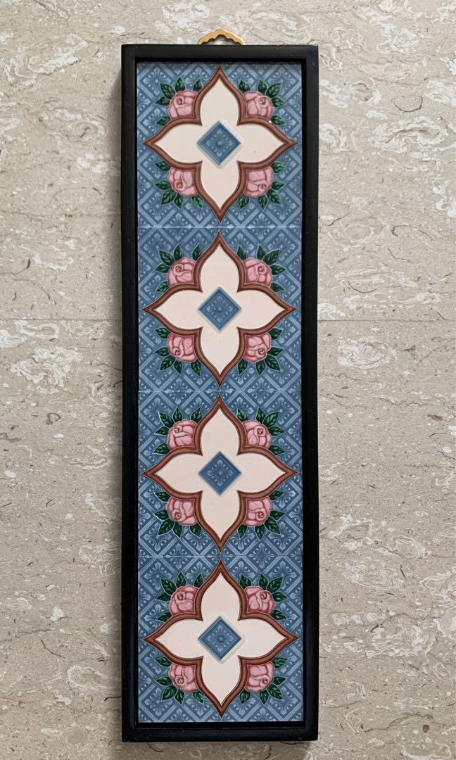 Peranakan Tile panel wall decoration, Furniture & Home Living, Home ...