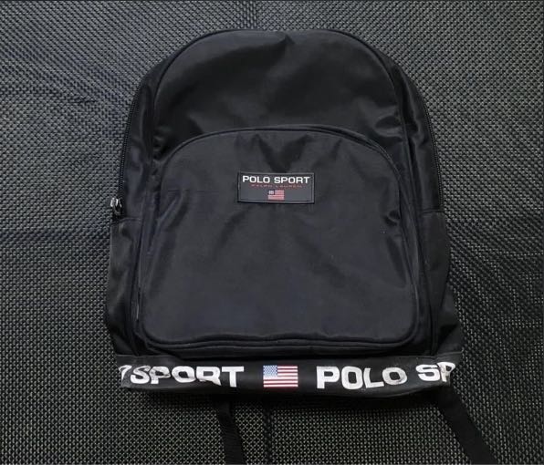 SALE‼️ Polo Sport Black Backpack Ralph Lauren, Women's Fashion, Bags ...