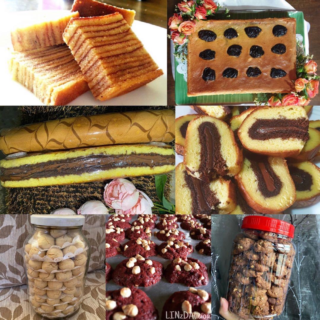 Raya Kuih - Tapak Kuda, Kek Lapis , Chocolate Chip/Red Velvet Cookies ...