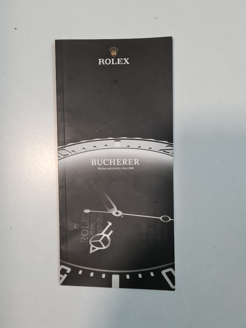 Rolex booklet, Luxury, Watches on Carousell