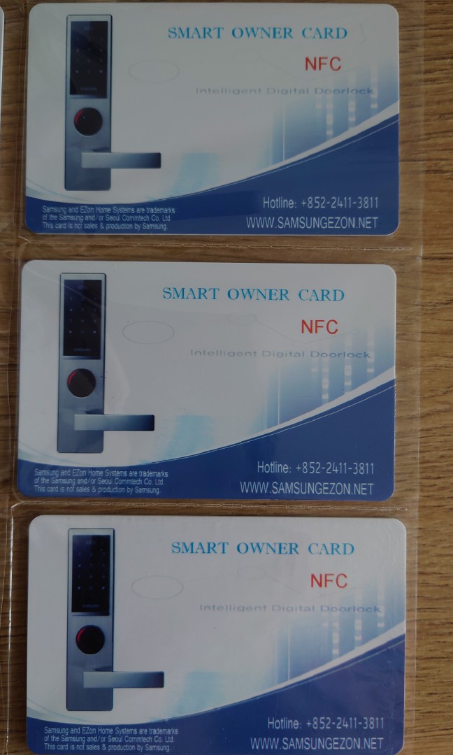Samsung NFC 電子門鎖鎖匙卡 SHS-6020, 手提電話, 電話及其他裝置配件, 手機套及手機殻 - Carousell