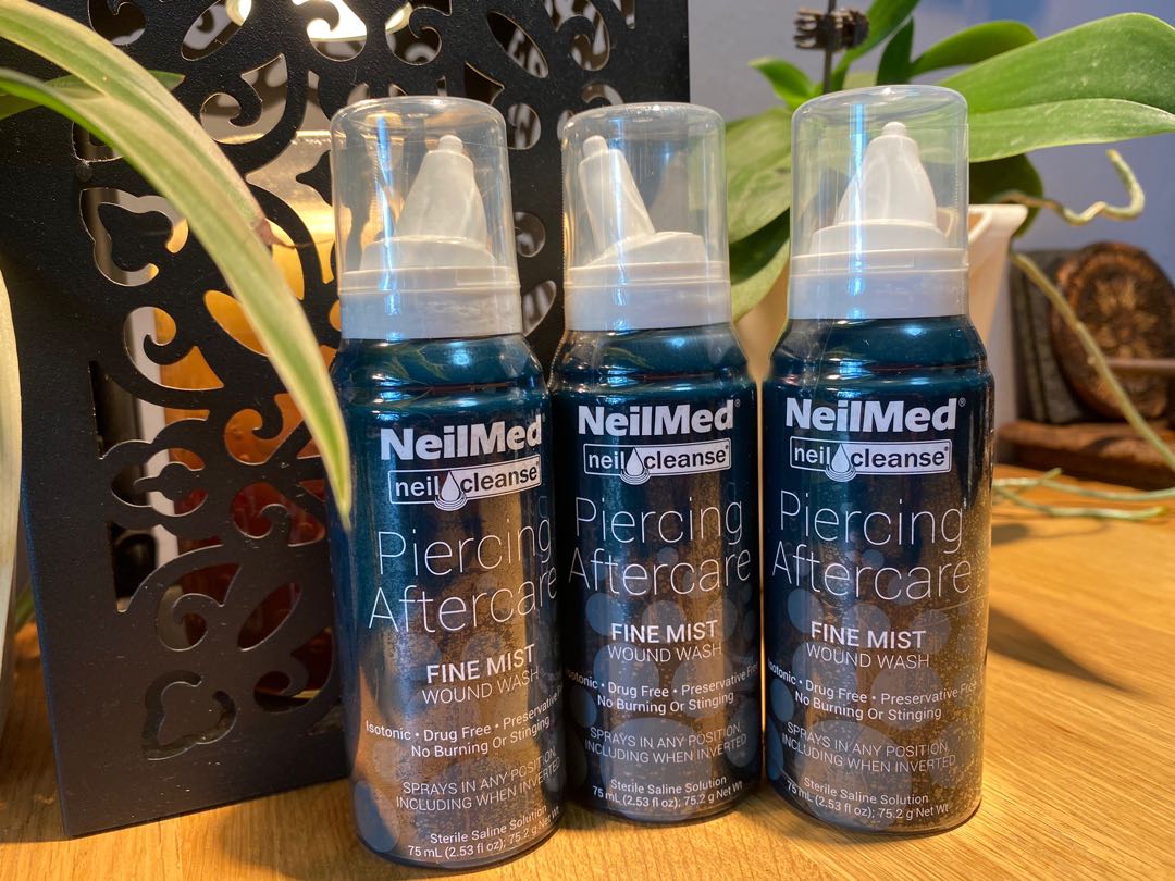 Set of 3 Neilmed Piercing Aftercare Saline Spray on Carousell
