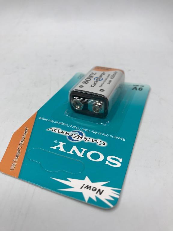 SONY CYCLE ENERGY 9V RECHARGEABLE BATTERY, Ni-MH, NICKEL - METALHYDRIDE ...