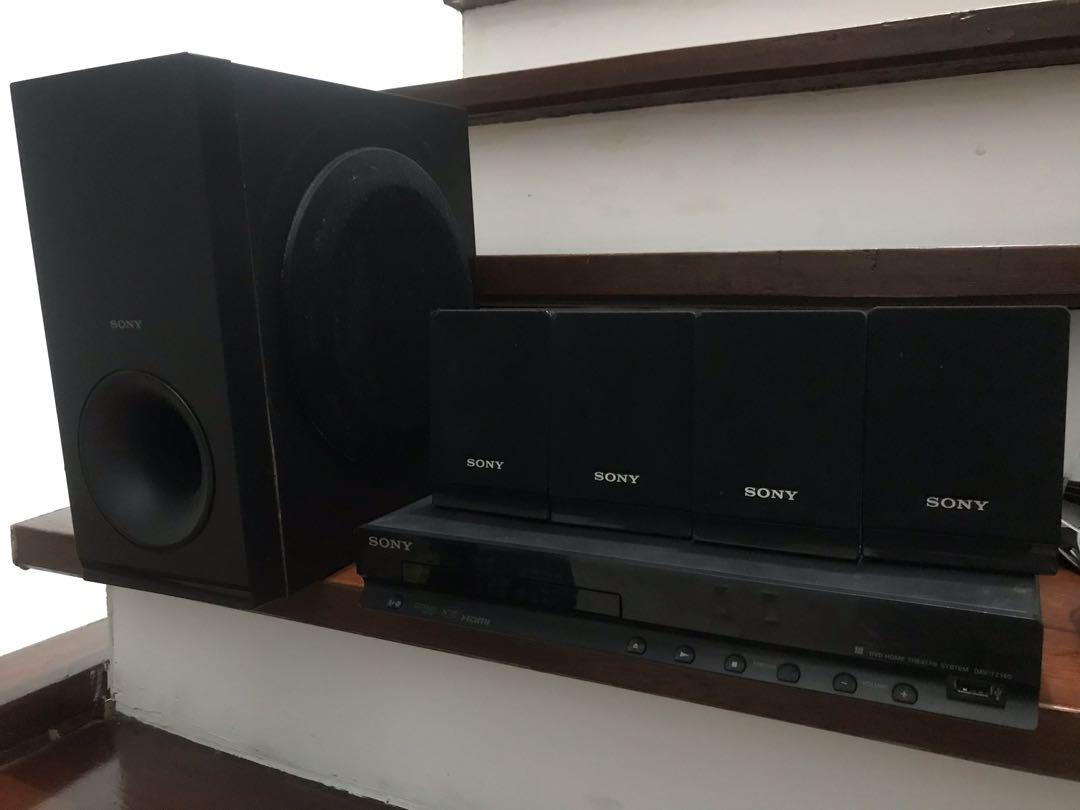 Sony Home Theater HBD-TZ140 5.1 speaker with subwoofer entertainment ...