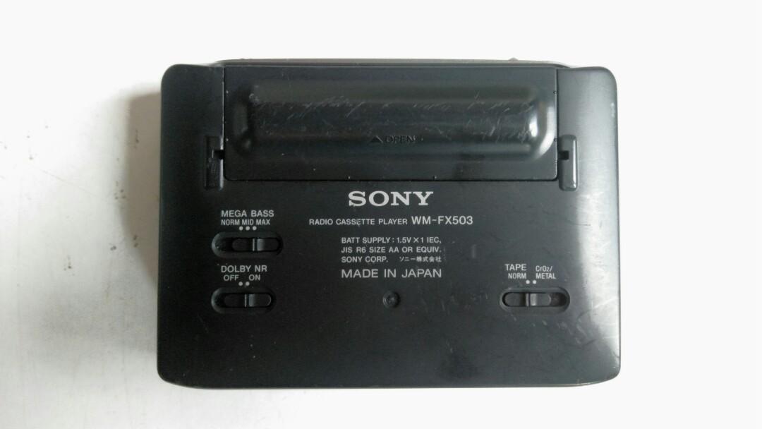 Sony radio cassette player WM FX503 walkman 卡帶機 隨身聽 播放器, 音樂樂器 & 配件, CD ...