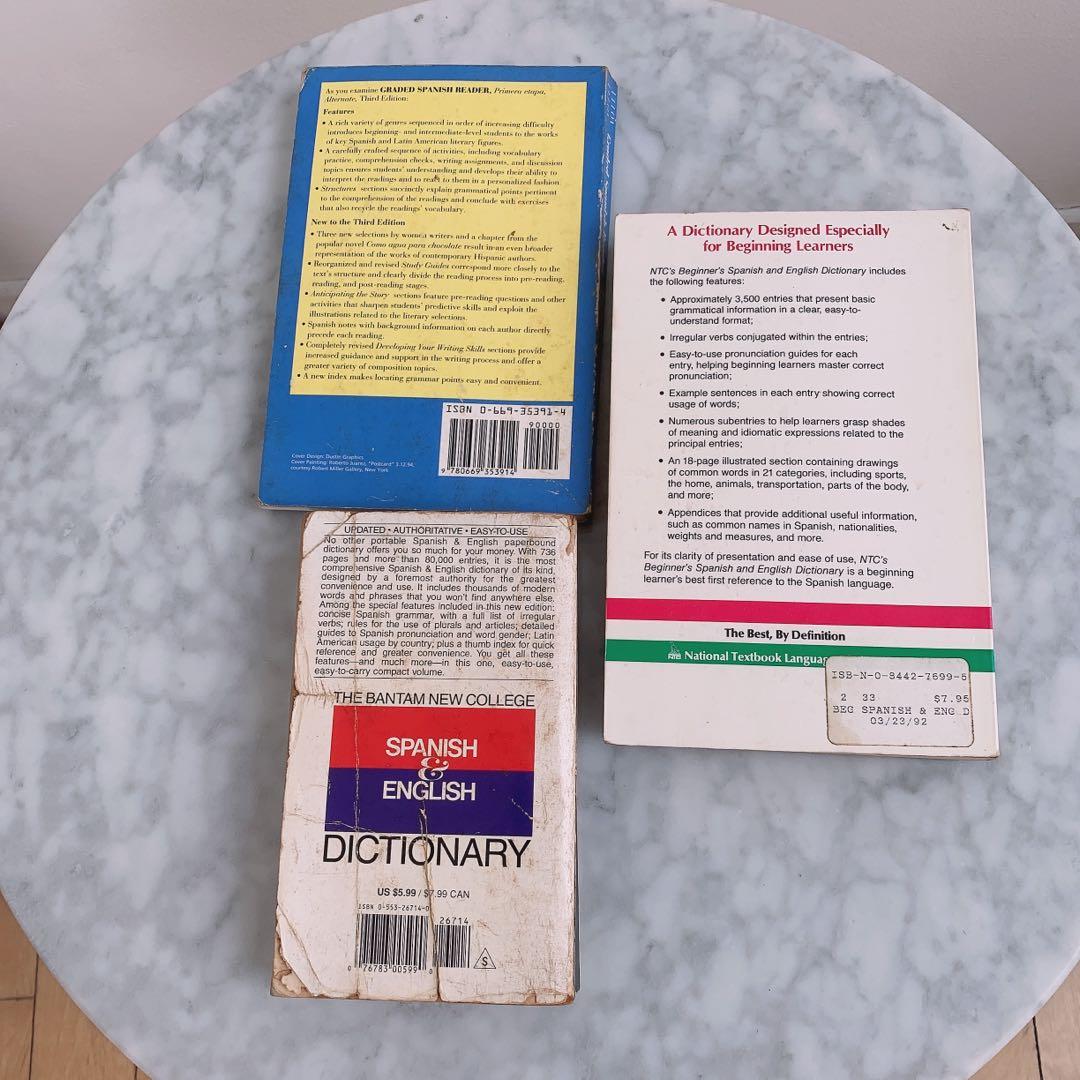 Spanish - English Dictionaries and Graded Spanish Reader, Hobbies ...