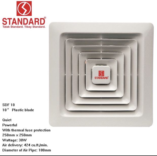 Standard Duct Fan 10 inches SDF-10, TV & Home Appliances, Other Home ...