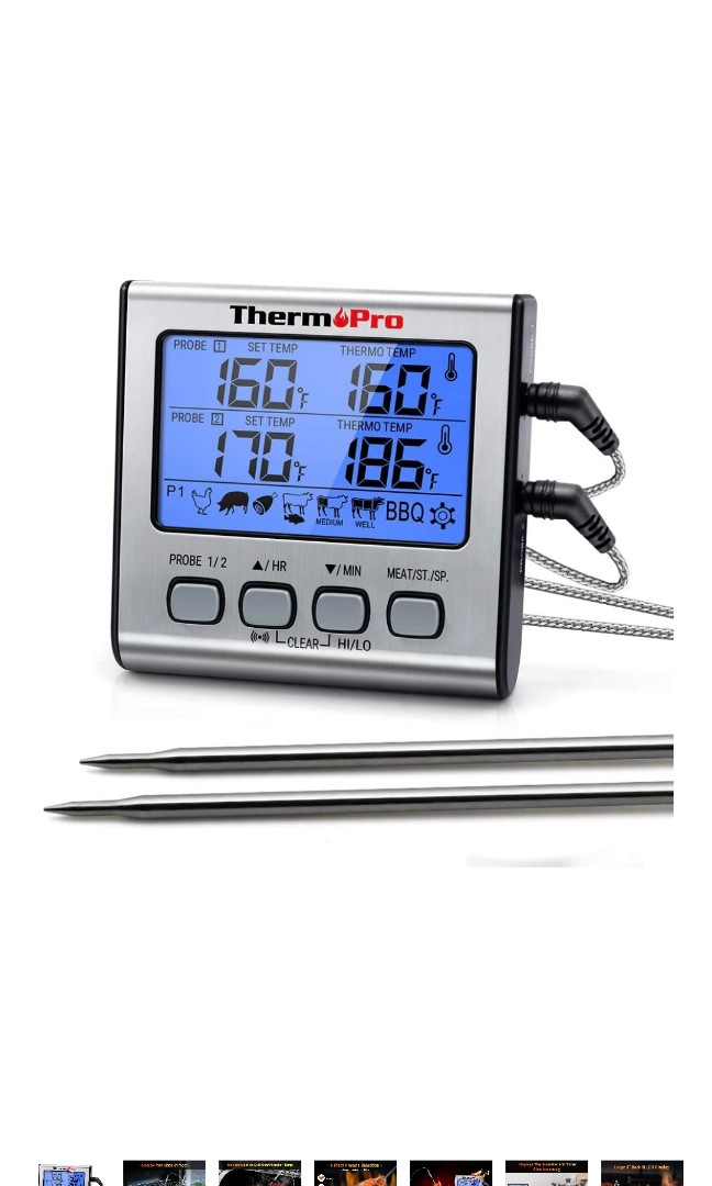 Brand New THERMPRO Cook like a Pro Digital Food Thermometer with dual ...