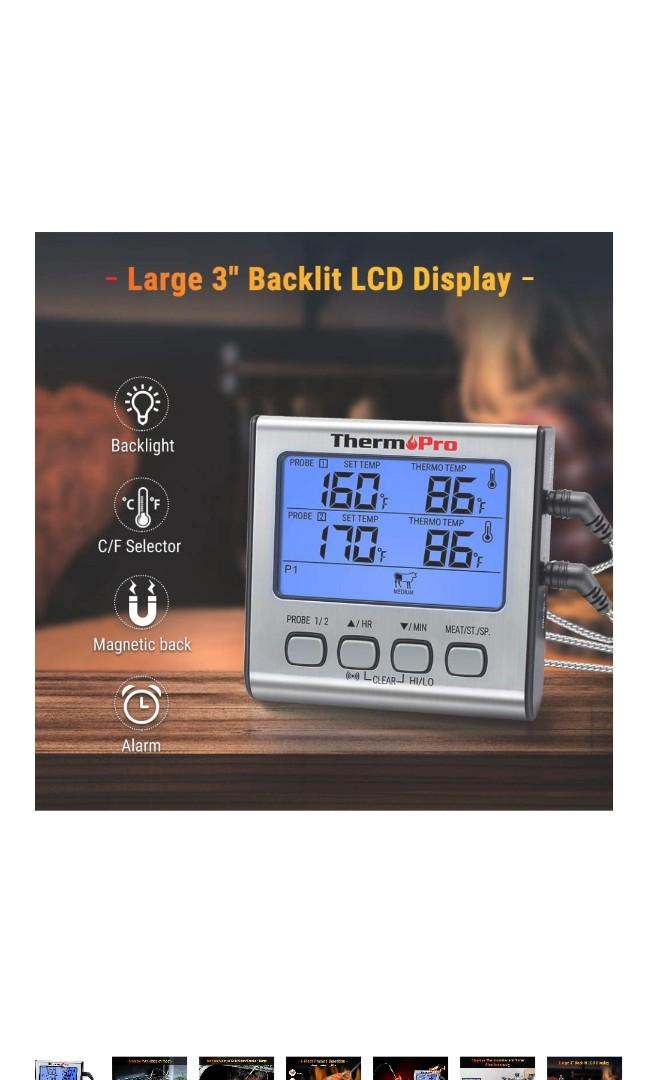Brand New THERMPRO Cook like a Pro Digital Food Thermometer with dual ...