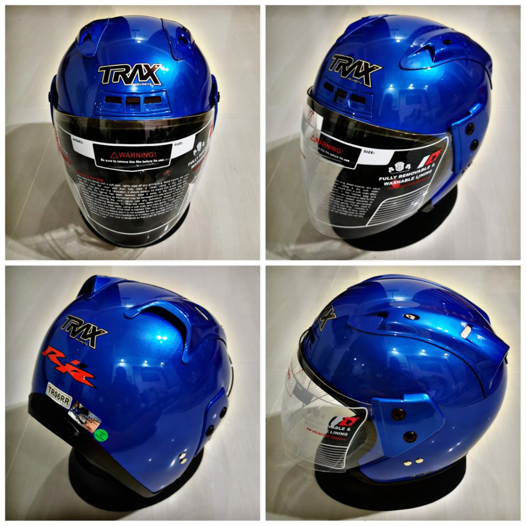 Trax Helmet, Motorcycles, Motorcycle Accessories on Carousell