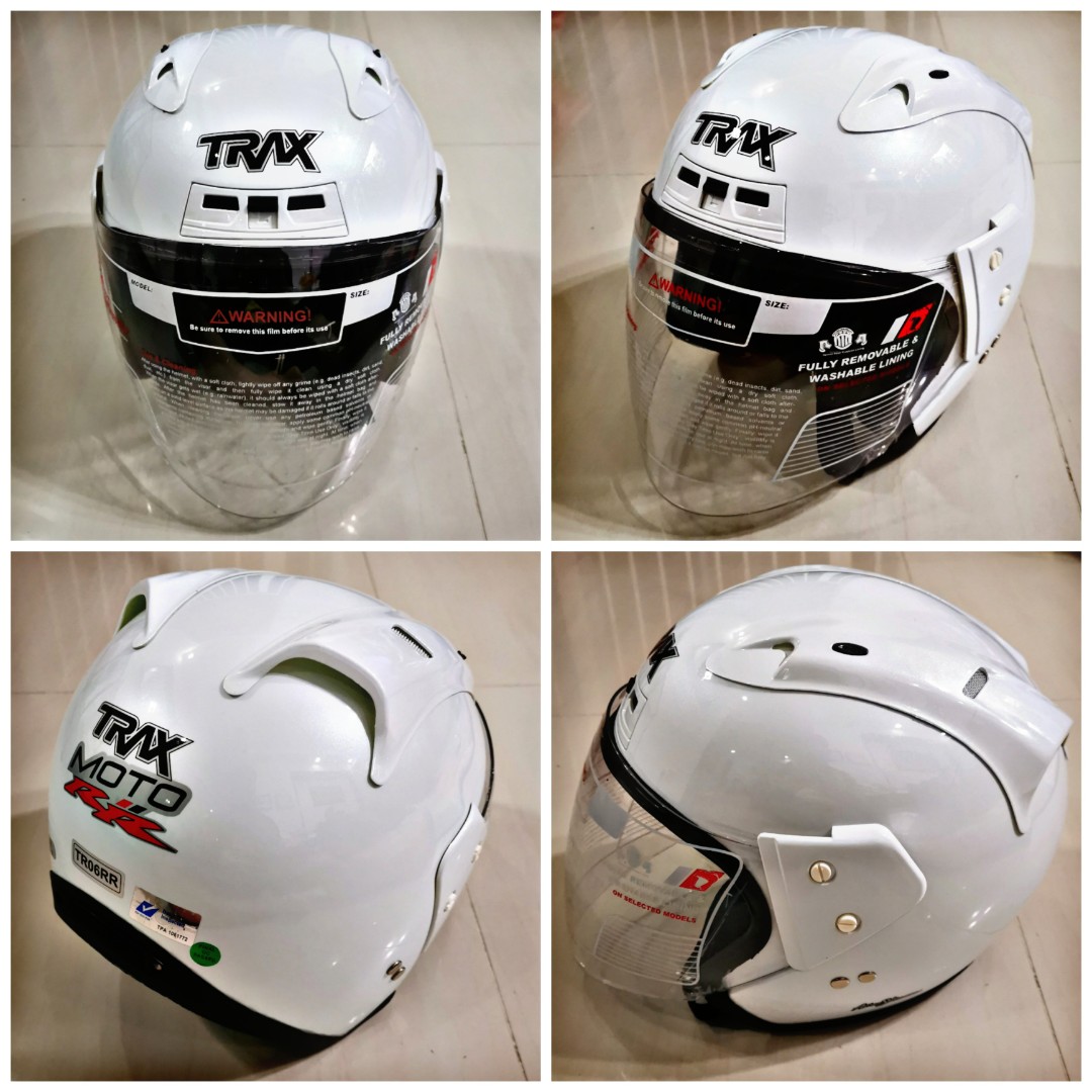 Trax Helmet, Motorcycles, Motorcycle Accessories on Carousell