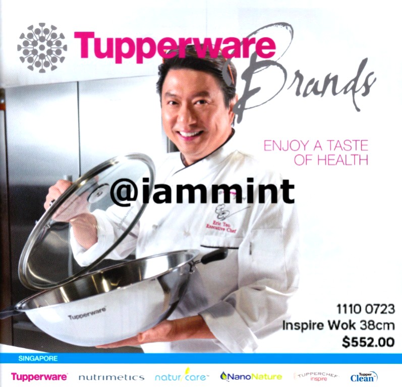 Tupperware TupperChef Inspire Stainless Steel Wok with Glass Cover Gift ...