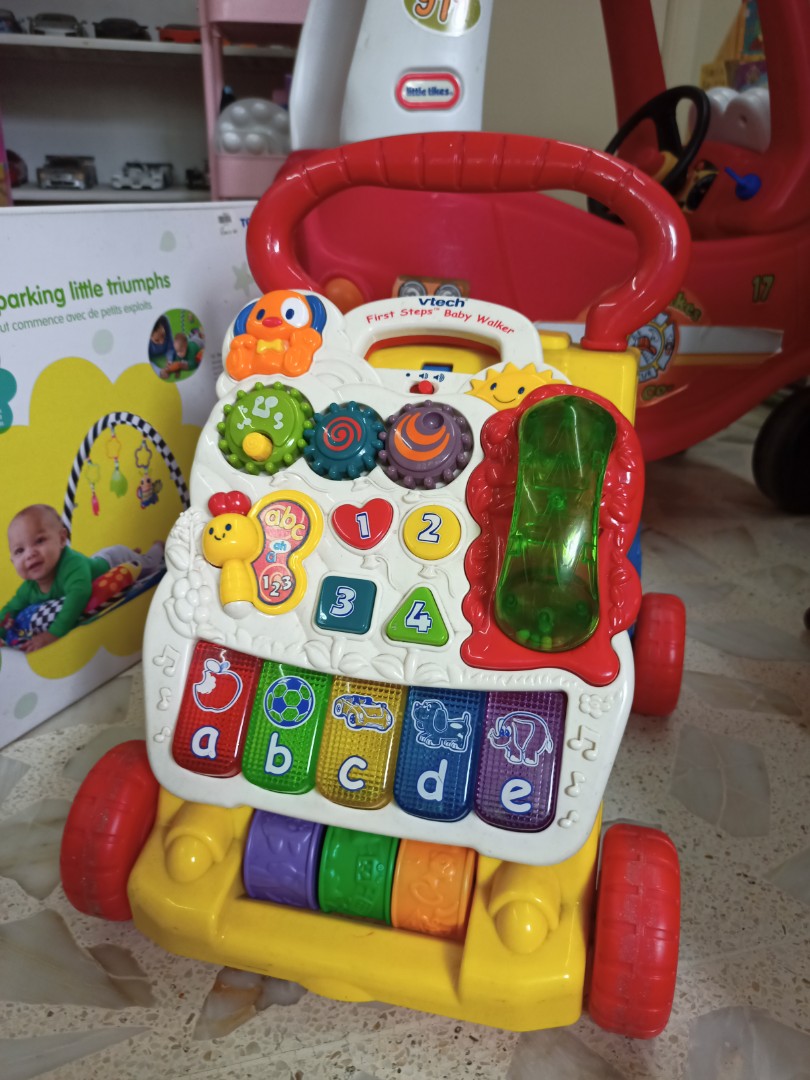 Vtech first steps baby walker, Babies & Kids, Infant Playtime on Carousell