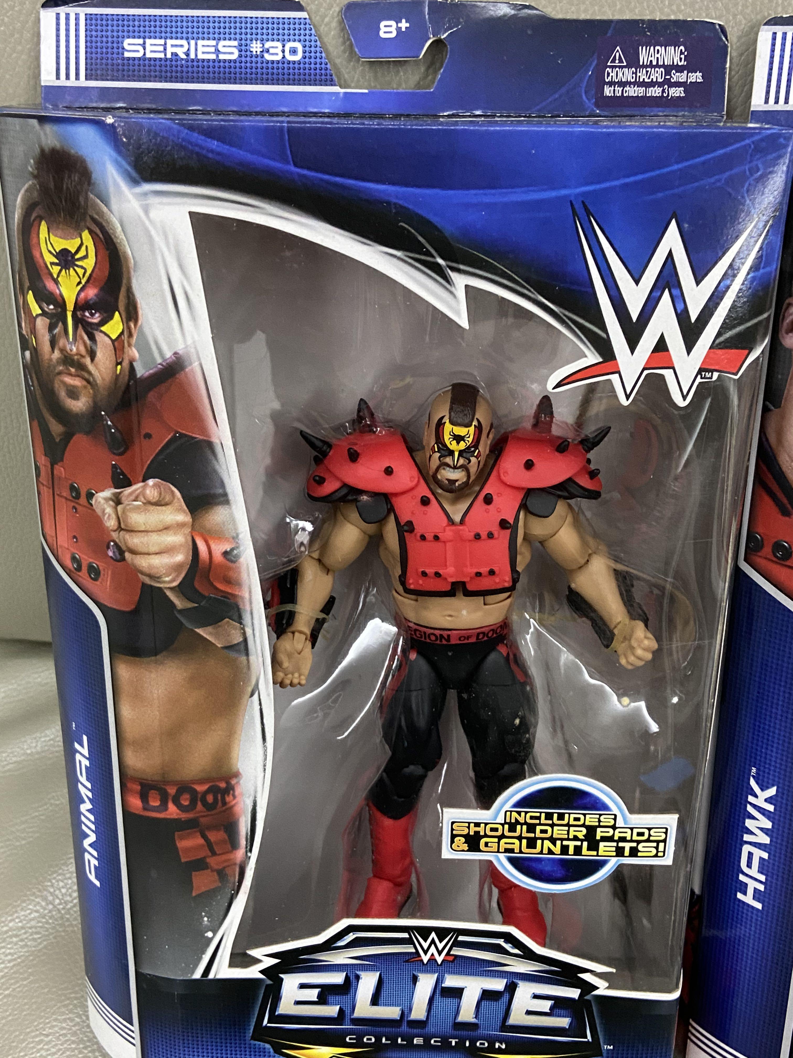 WWE WWE Mattel Elite Legion of Doom LOD Road Warriors Red Legends MINT ...