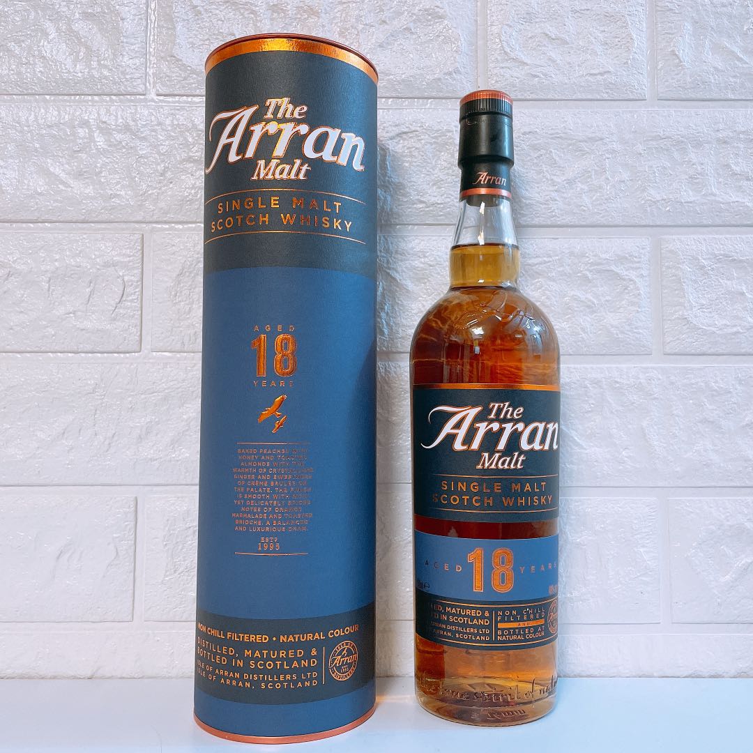 愛倫18年 單一麥芽威士忌 - Arran 18 Years Old Single Malt Scotch Whisky 700ml (舊裝), 嘢食 & 嘢飲, 酒精飲料 - Carousell