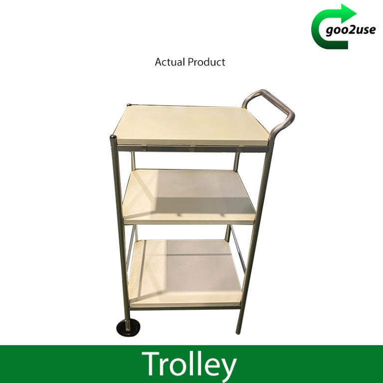 3 tier Aesthetic display trolley, Furniture & Home Living, Furniture ...