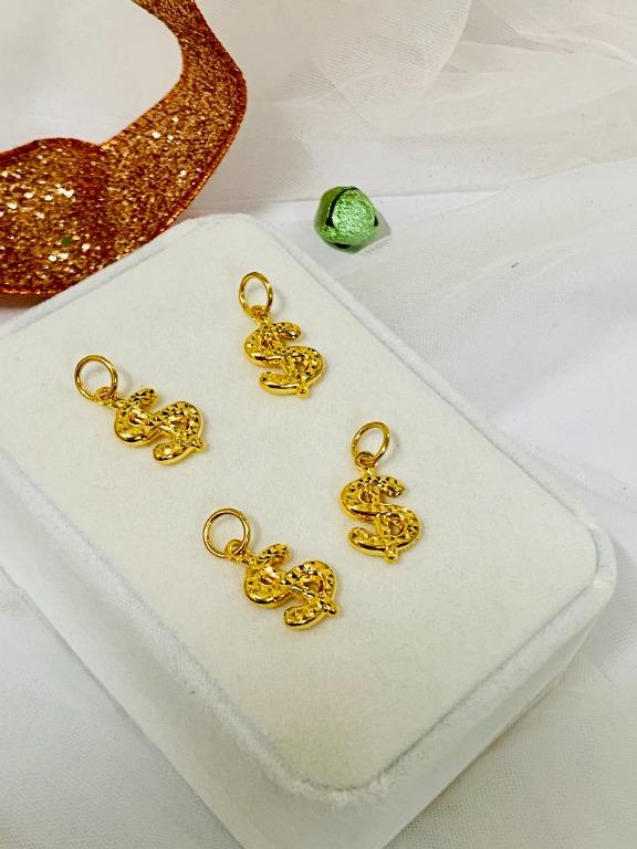 916 (22K) Gold Dollar Sign Pendant (X6741 to X6744), Women's Fashion ...
