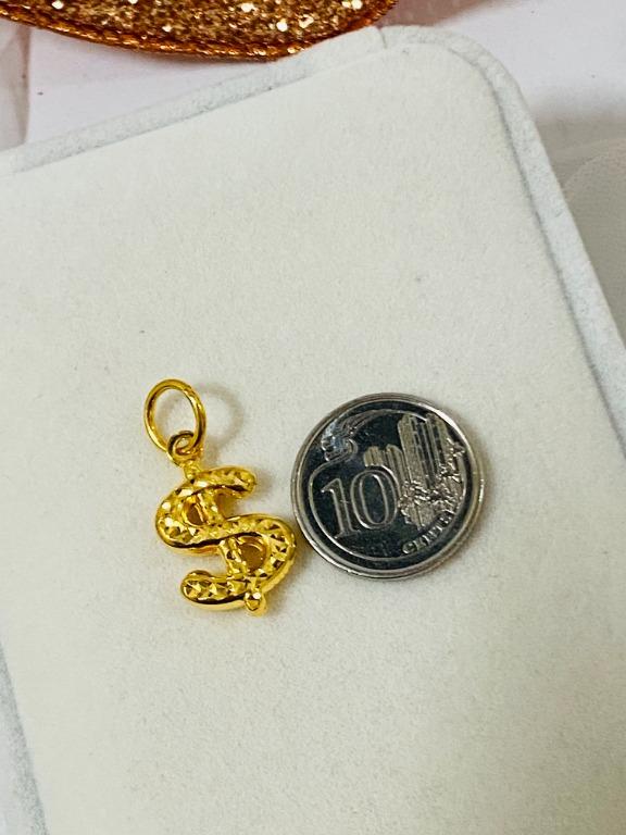 916 (22K) Gold Dollar Sign Pendant (X6741 to X6744), Women's Fashion ...