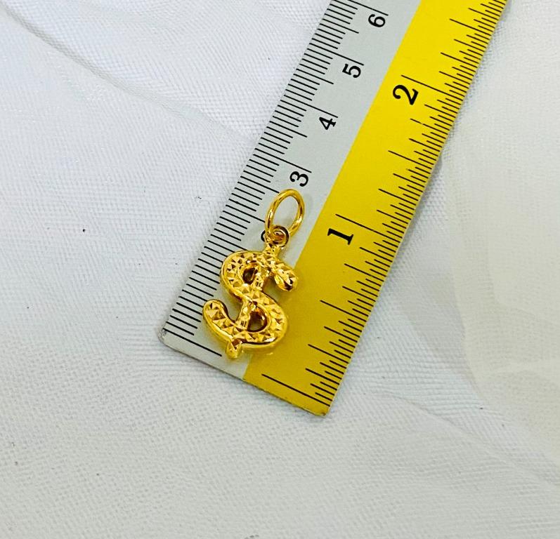 916 (22K) Gold Dollar Sign Pendant (X6741 to X6744), Women's Fashion ...