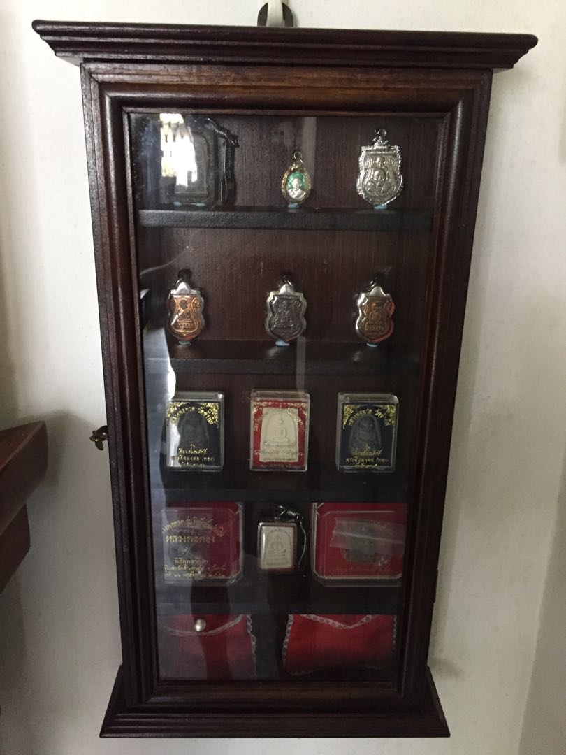 Amulet Teakwood Display Cabinet, Hobbies & Toys, Memorabilia ...