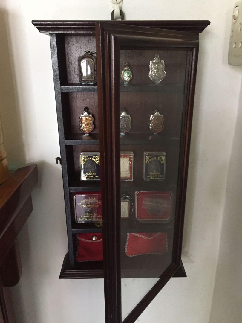 Amulet Teakwood Display Cabinet, Hobbies & Toys, Memorabilia ...