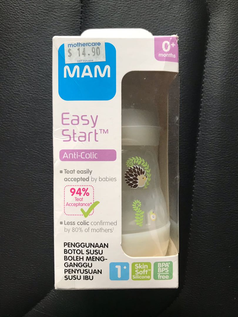 BNIB Mam Milk Bottles for New Born 0m+, Babies & Kids, Nursing ...