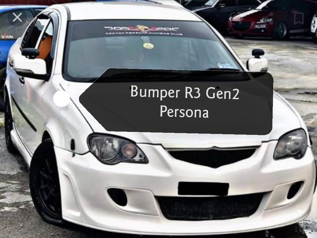 Bumper depan R3 Gen 2 Proton Persona PU, Auto Accessories on Carousell