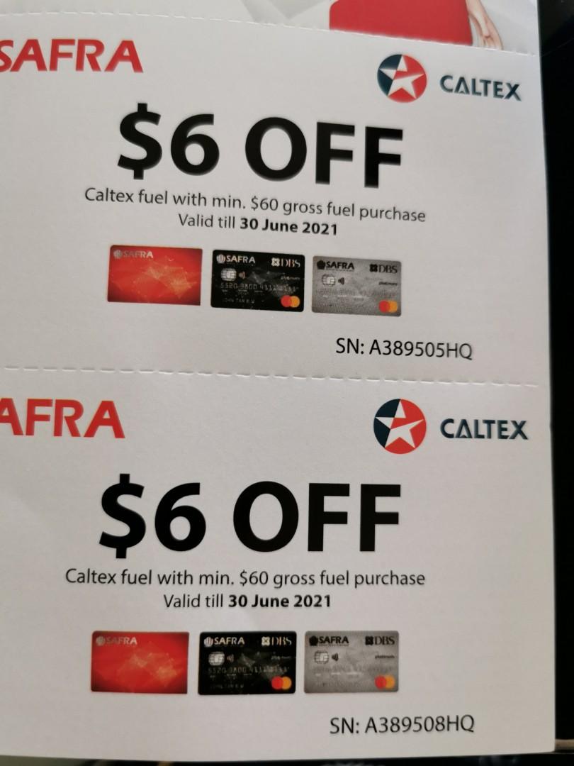 Caltex voucher, Tickets & Vouchers, Vouchers on Carousell