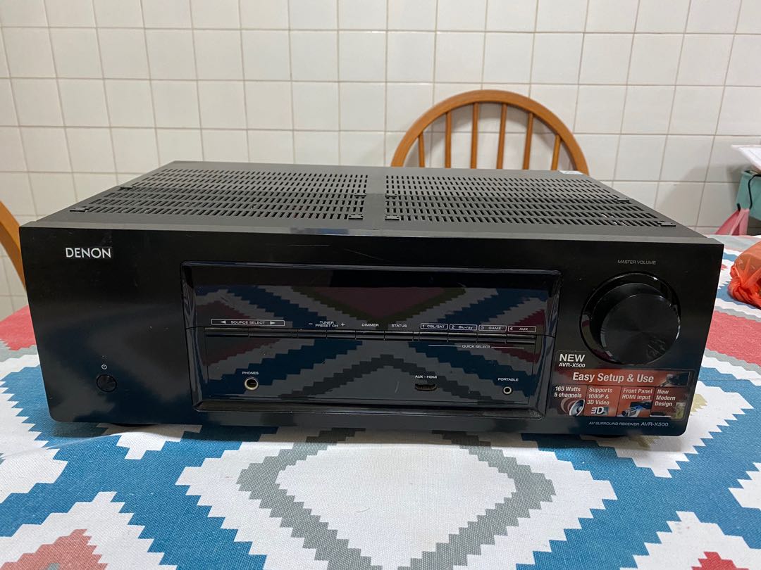 Denon X500 5.1 AV surround receiver, Audio, Soundbars, Speakers ...