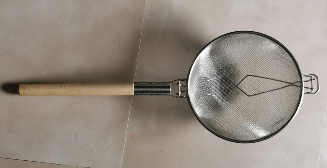 Heavy Duty Extra Large Double Wired Mesh Strainer Stainless Restaurant ...