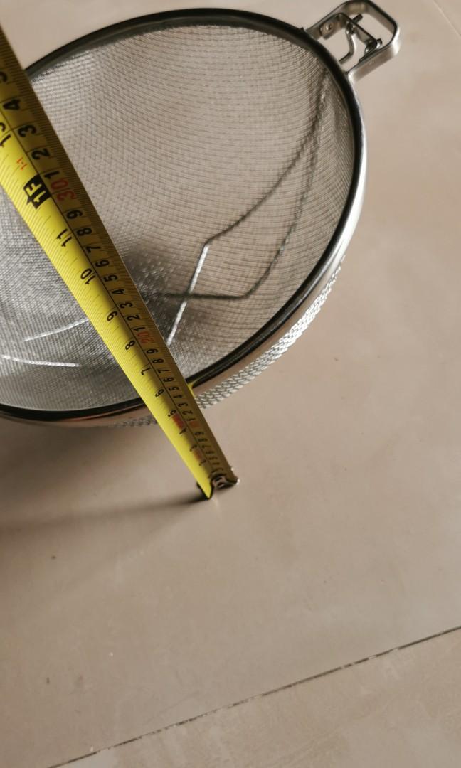 Heavy Duty Extra Large Double Wired Mesh Strainer Stainless Restaurant ...
