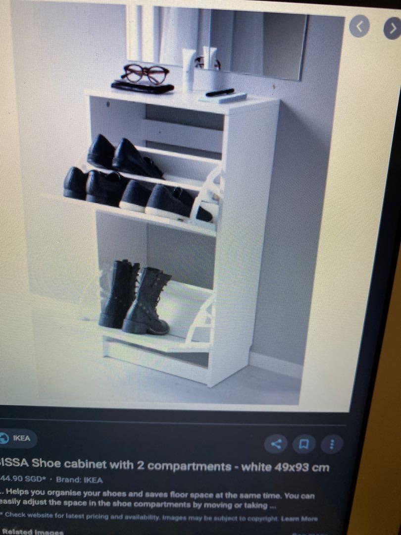 IKEA Bissa shoe rack, Furniture & Home Living, Furniture, Shelves ...