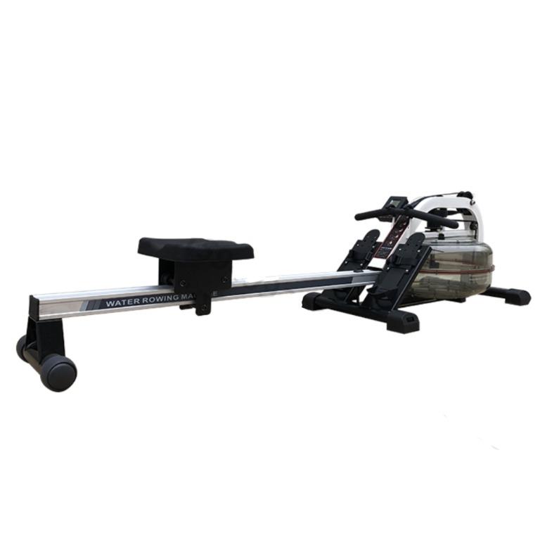 Indoor Water Rower Machine with LED Tracking Screen, Sports Equipment ...