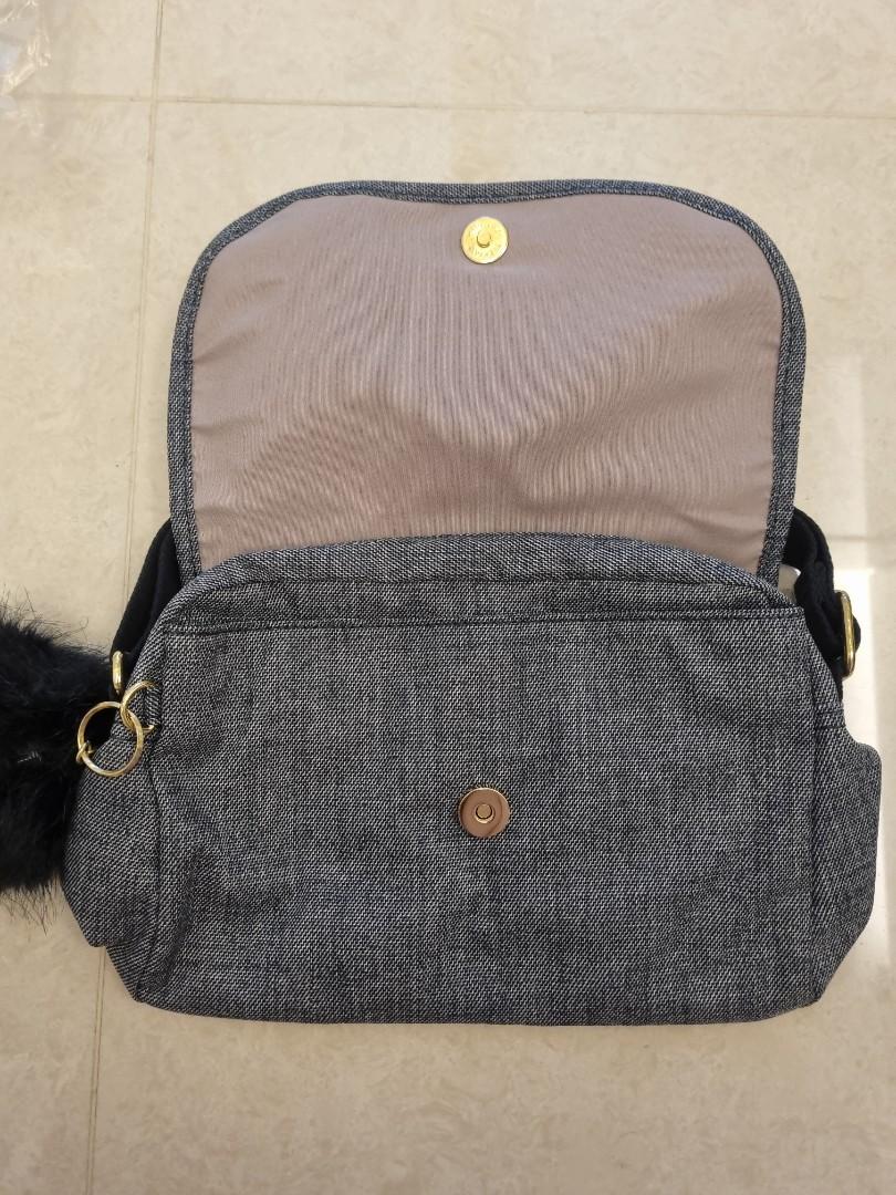 Kipling, denim colour sling bag, Women's Fashion, Bags & Wallets, Cross ...