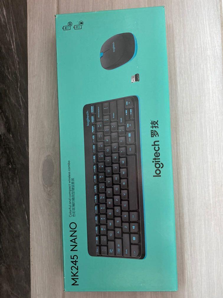 Logitech MK245 Nano Wireless Keyboard and Mouse Combo for laptop ...