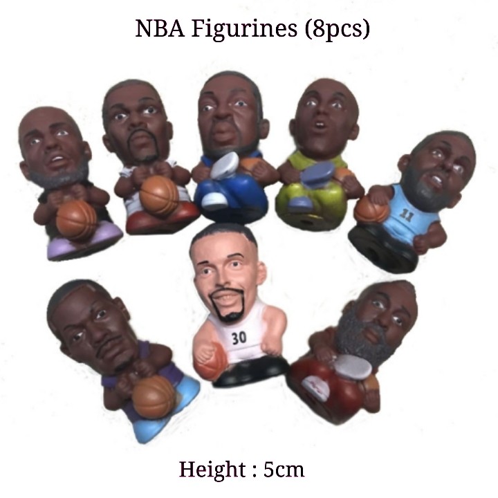 NBA Basketball Figurines (8pcs), Hobbies & Toys, Toys & Games on Carousell