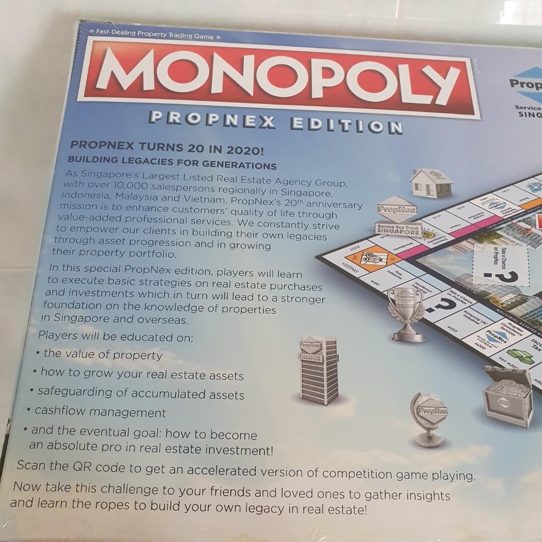 [NEW] Monopoly Propnex Edition, Hobbies & Toys, Toys & Games on Carousell