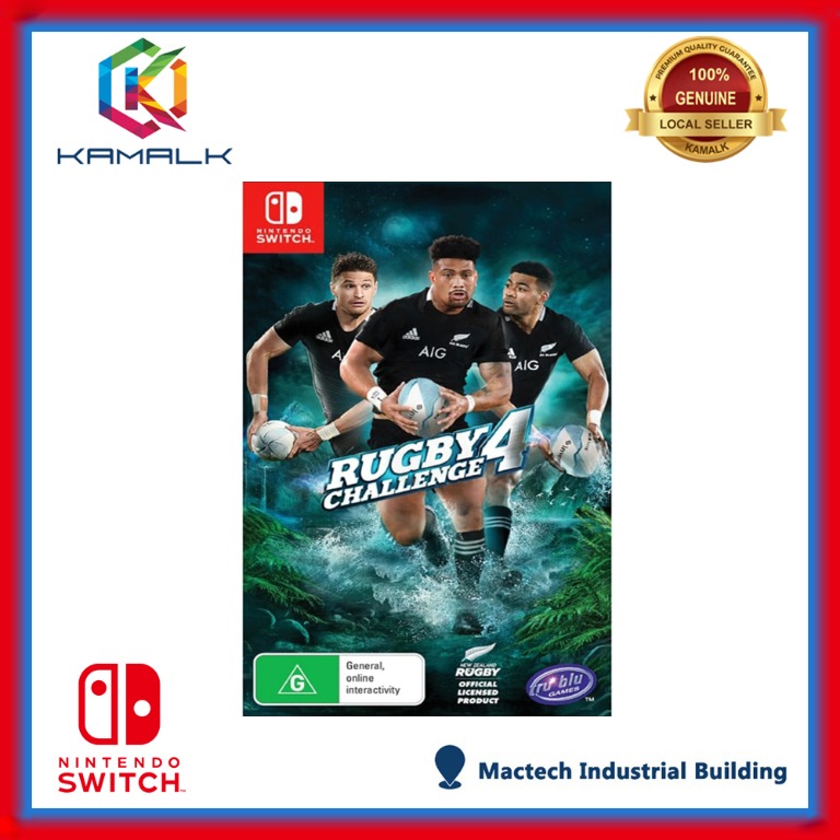 Nintendo Switch All Blacks Rugby Challenge 4 (AU) - Out Of Stock, Video ...