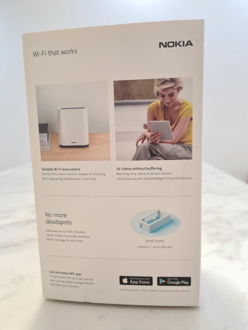 Nokia mesh wifi beacon 1, Computers & Tech, Parts & Accessories ...